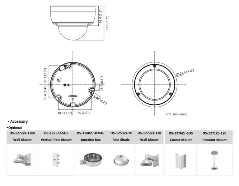 HIKVISION DS-2CD2183G2-IU Camera dome AcuSense 8MP 4K